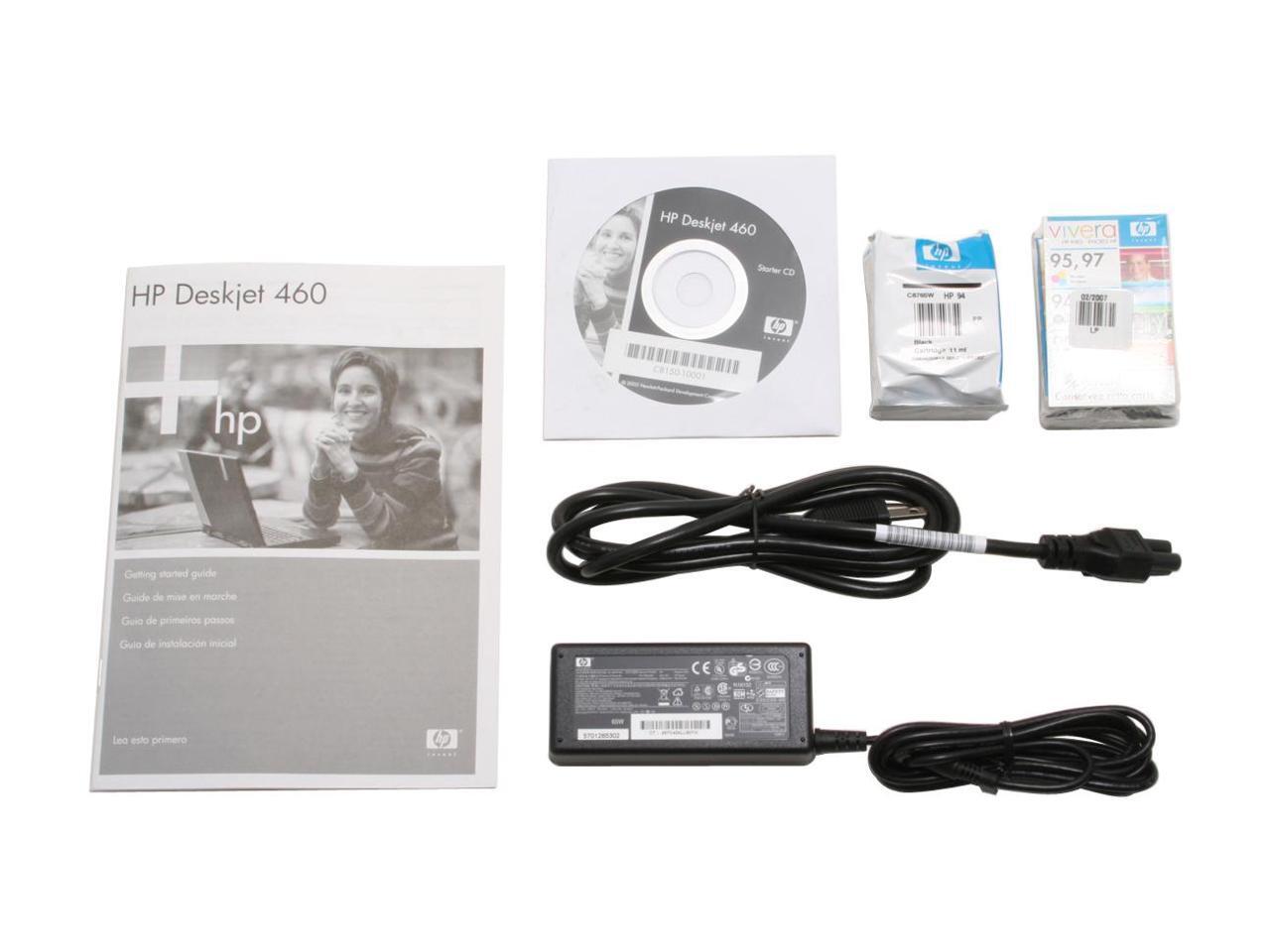 HP Deskjet 460C C8150A USB Thermal Inkjet Mobile Color Printer - Newegg.com