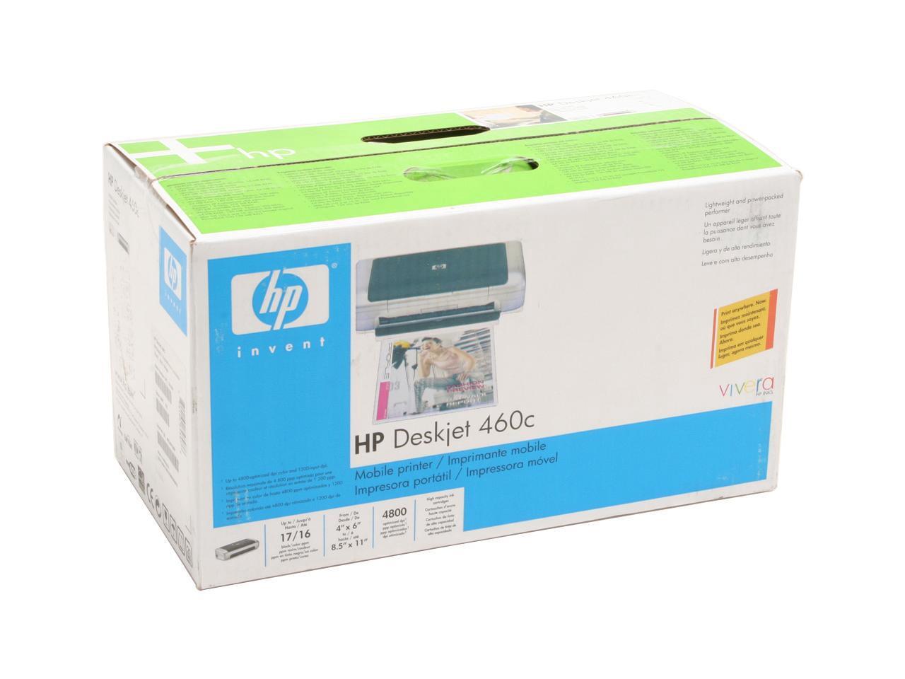 HP Deskjet 460C C8150A USB Thermal Inkjet Mobile Color Printer - Newegg.com