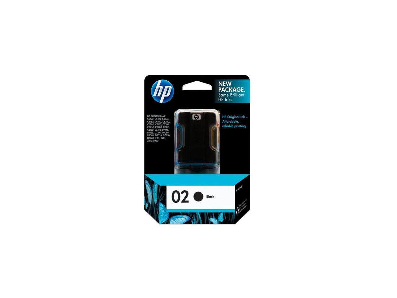 HP 02 Black Ink Cartridge with Vivera Ink (C8721WN#140) - Newegg.com