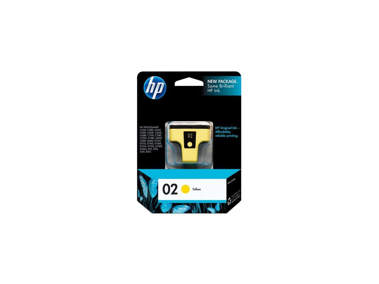 HP 02 Yellow Ink Cartridge (C8773WN#140) - Newegg.com