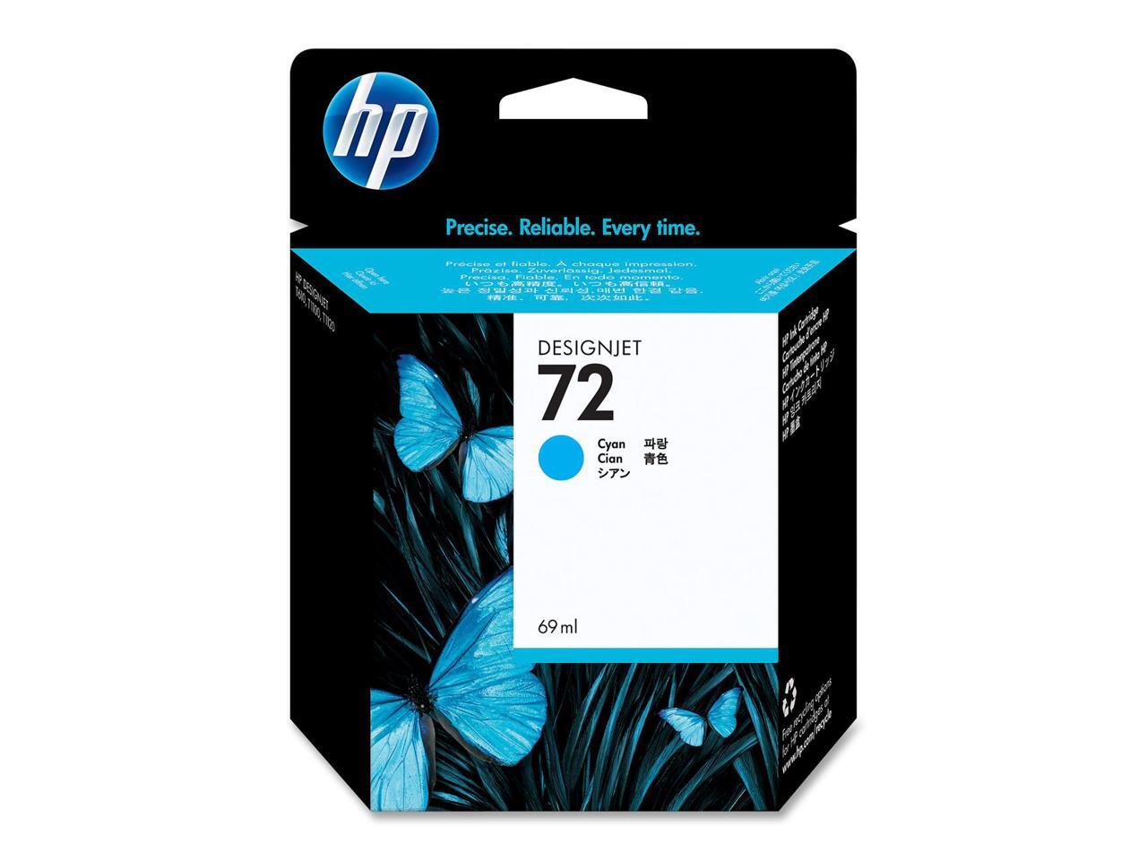 HP 72 Cyan Ink Cartridge (C9398A) - Newegg.com
