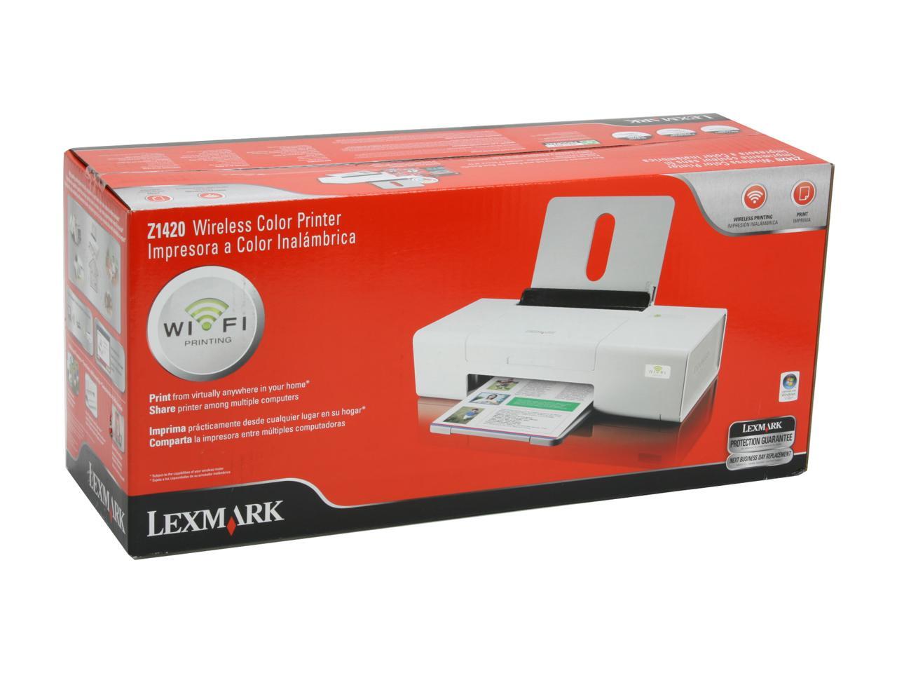 LEXMARK Z1420 10M0900 USB / Wi-Fi InkJet Personal Color Printer ...