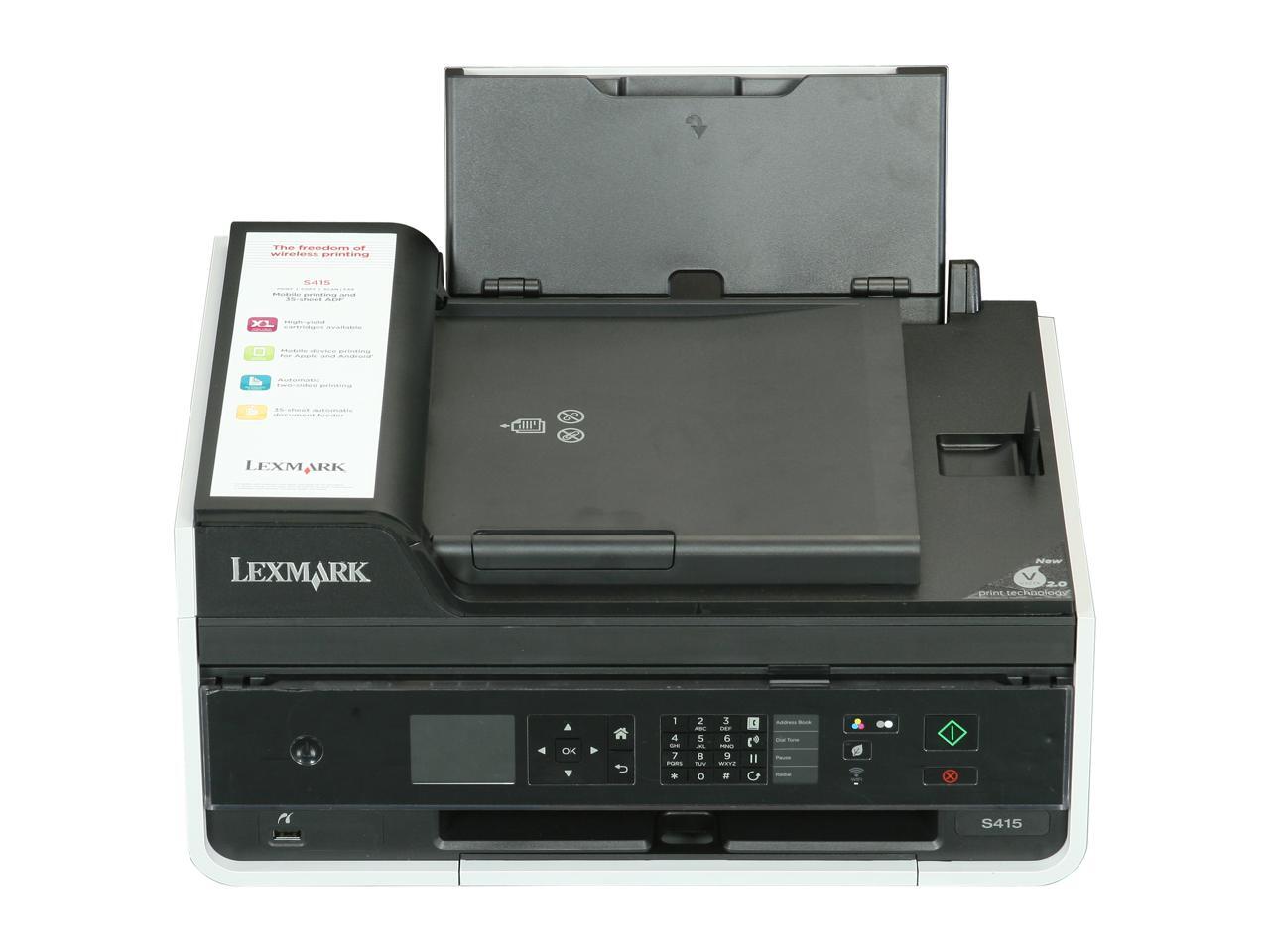 LEXMARK S415 USB / Wi-Fi Thermal Inkjet MFC / All-In-One Color Printer ...