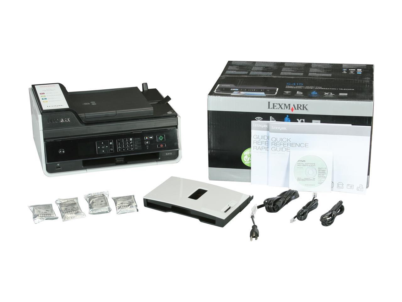 LEXMARK S415 USB / Wi-Fi Thermal Inkjet MFC / All-In-One Color Printer ...