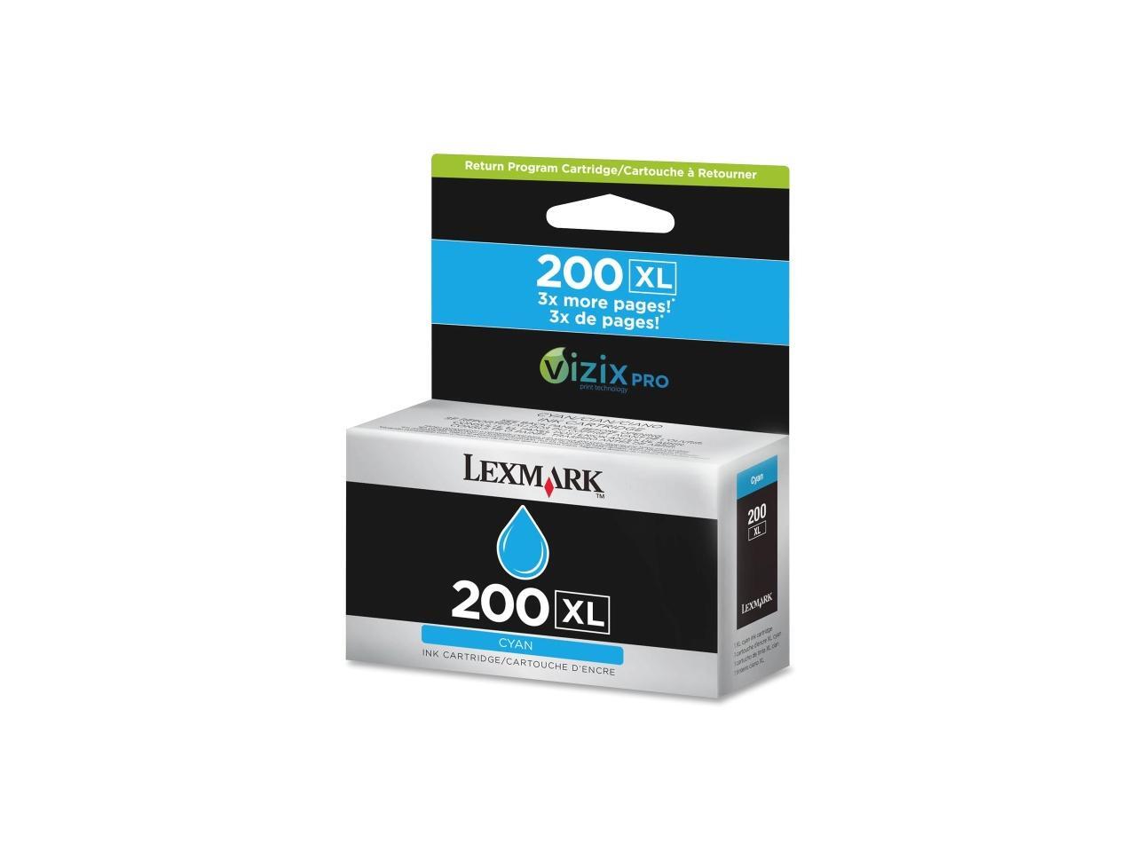 Magenta Ink Cartridge For Lexmark 4-Pack Genuine Lexmark 200XL Ink ...