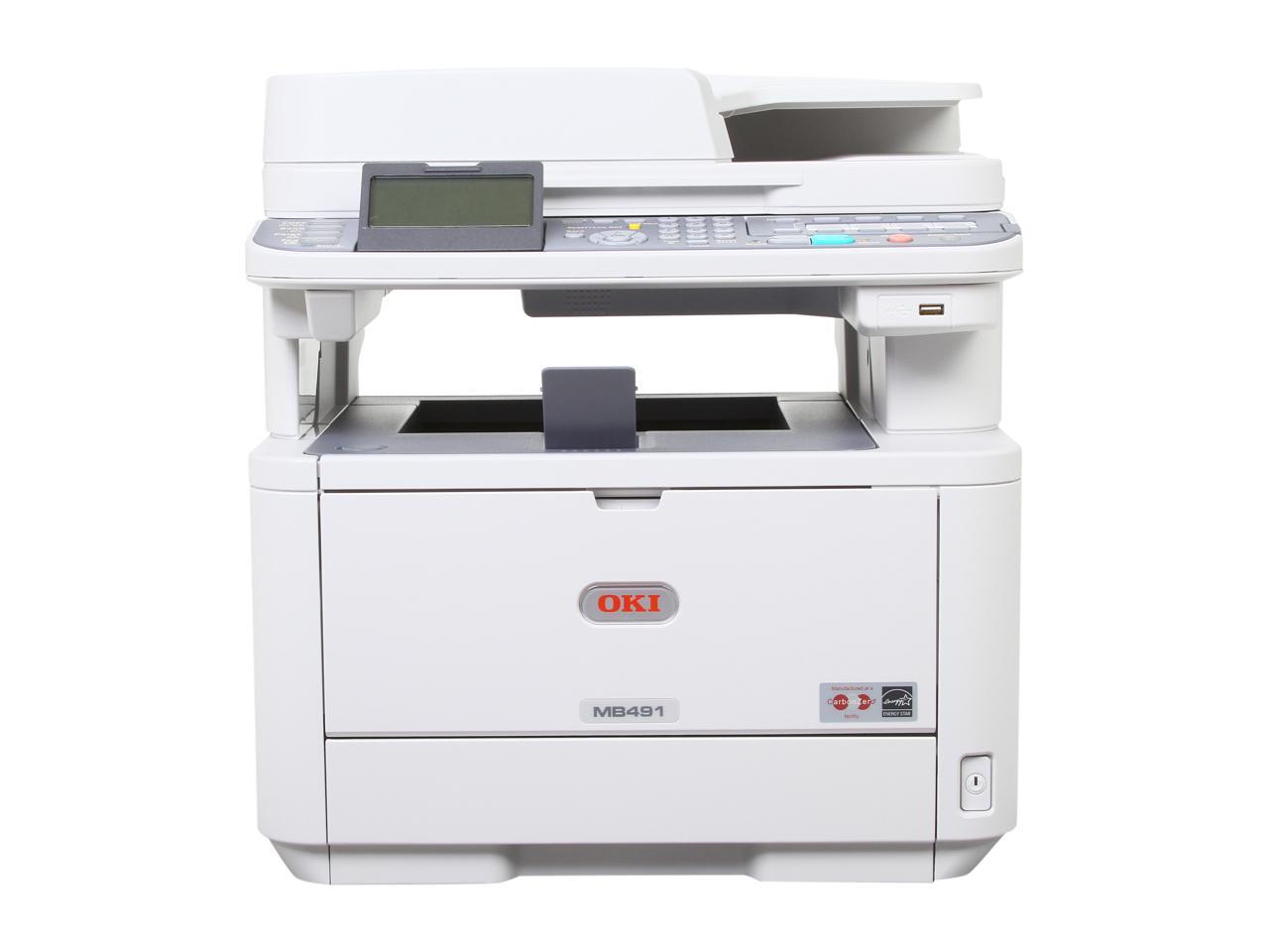 Okidata MB491 MFP MFC / All-In-One Monochrome Ethernet (RJ-45) / USB ...