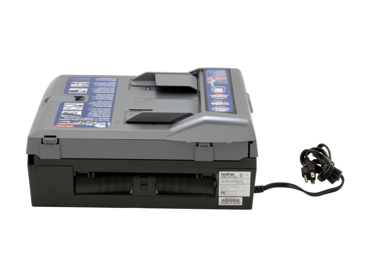 Brother MFC-420CN Ethernet (RJ-45) / USB InkJet MFC / All-In-One Color ...