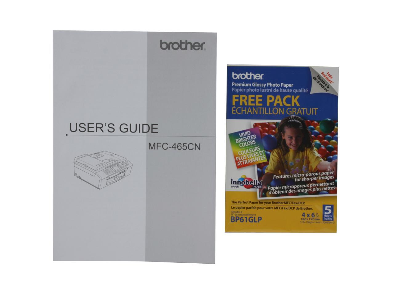 Brother MFC series MFC-465cn Ethernet (RJ-45) / USB InkJet MFC / All-In ...