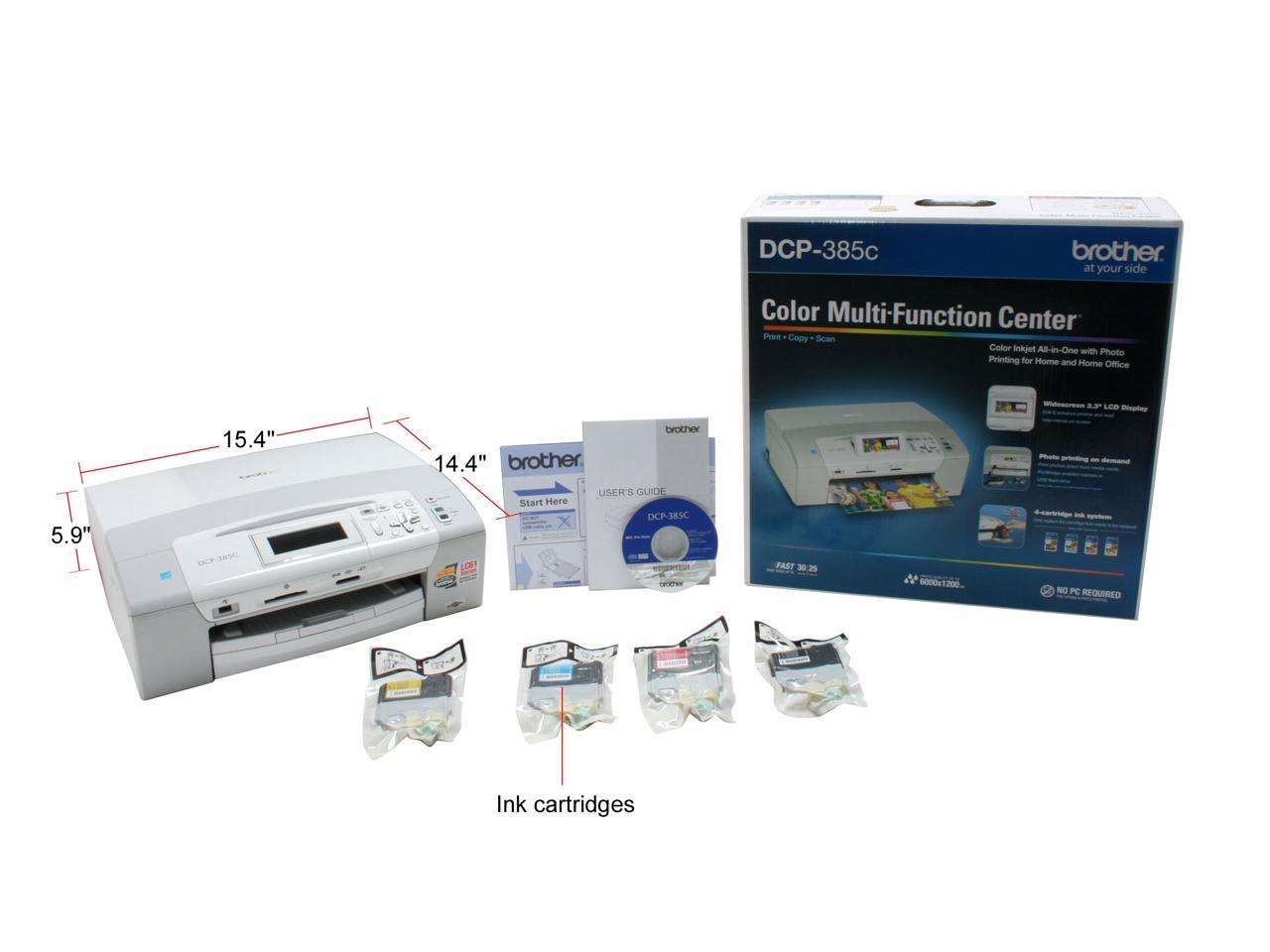 Brother DCP series DCP-385c Up to 30 ppm 6000 x 1200 dpi Color InkJet ...