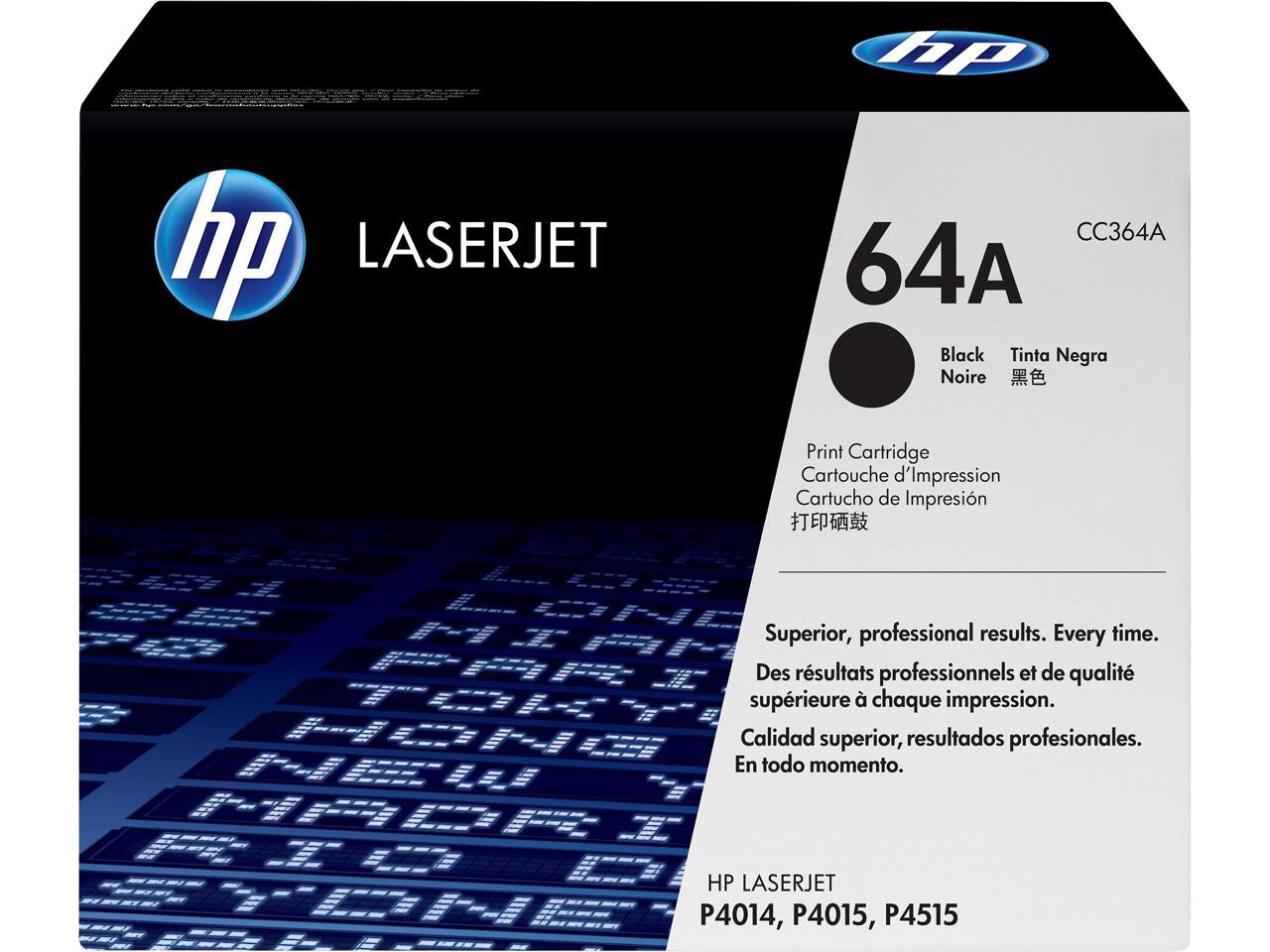 HP 64A Black LaserJet Toner Cartridge (CC364A) - Newegg.com