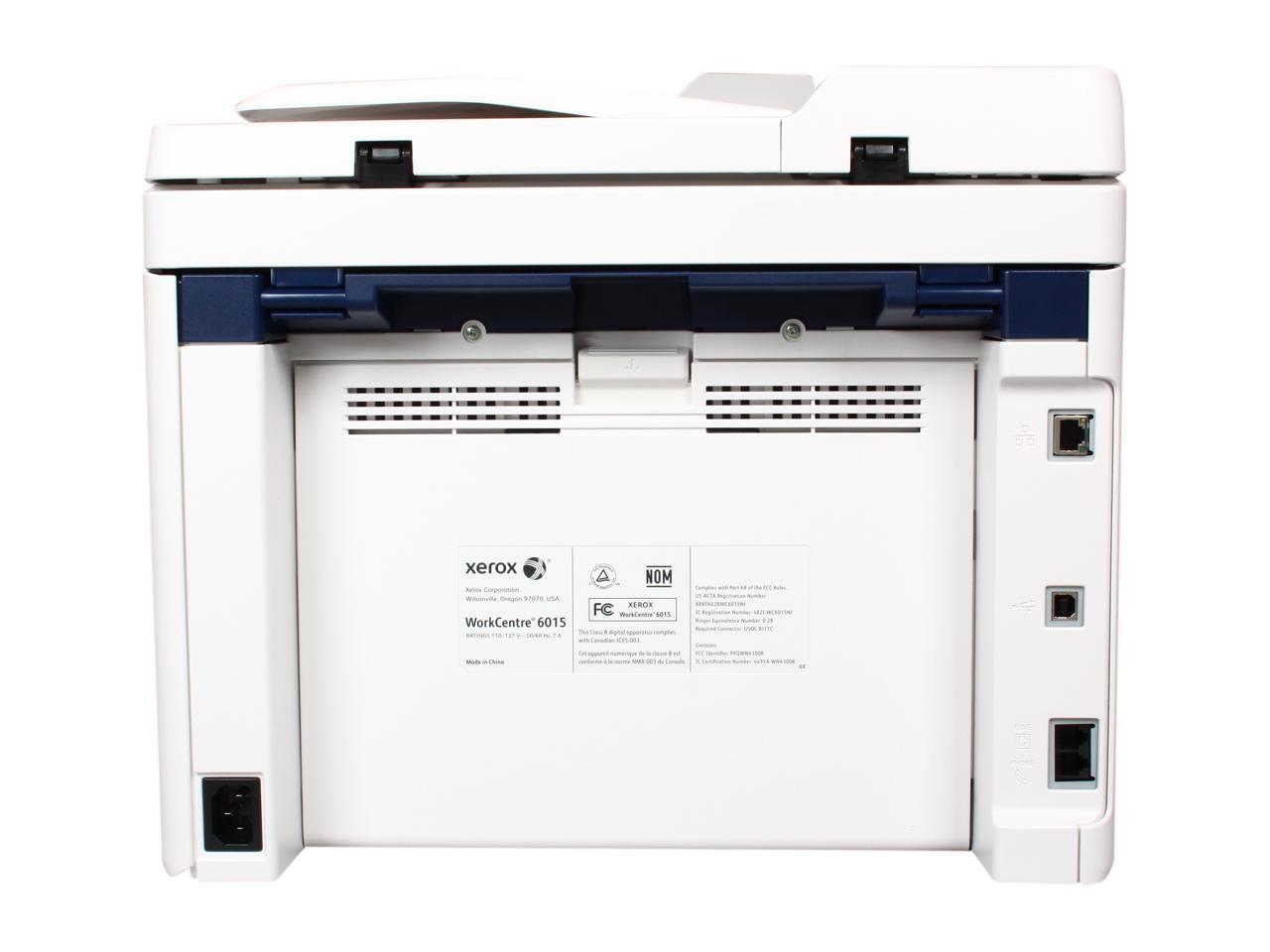 XEROX WorkCentre 6015/NI MFC / All-In-One 1200 x 2400 dpi Color Print ...