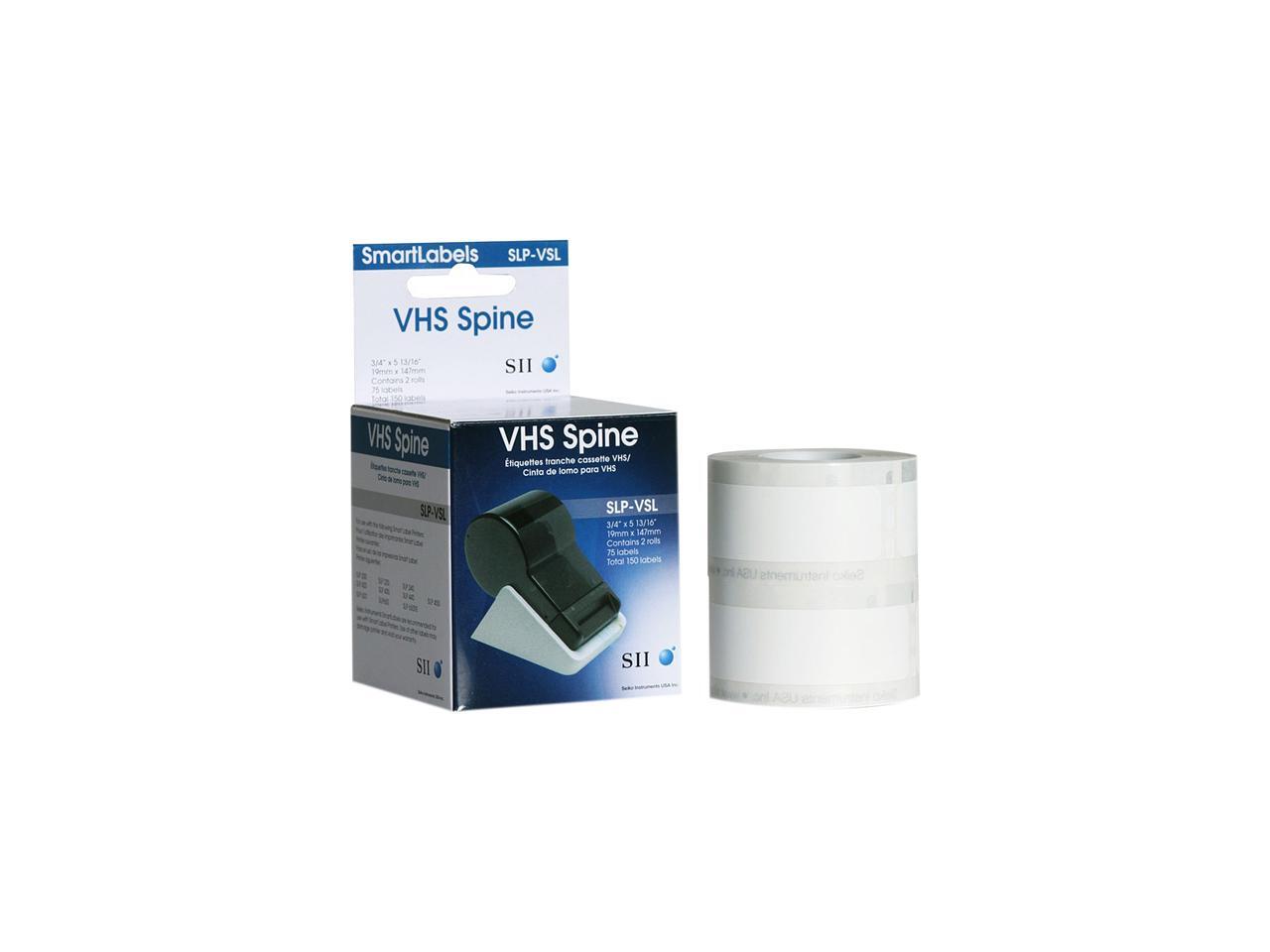 Seiko VHS SLP-VSLSpine Label - 5.81" Width x 0.75" Length - 75/RollBox ...