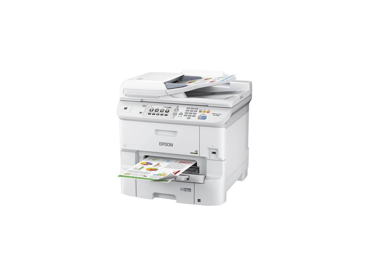 EPSON WorkForce Pro WF-6590 C11CD49201-NA Ethernet (RJ-45) / NFC / USB ...