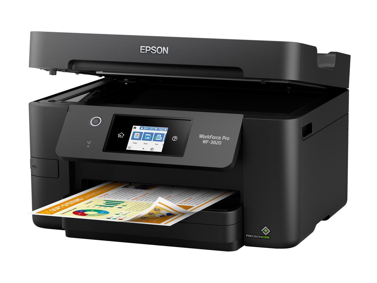 Epson WorkForce Pro WF-3820 Wireless All-in-One Inkjet Printer - Newegg.com