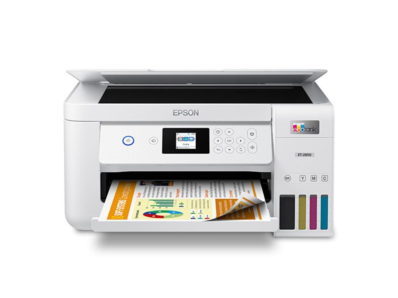 Refurbished: Epson EcoTank ET-2850 Wireless Color All-in-One Cartridge ...