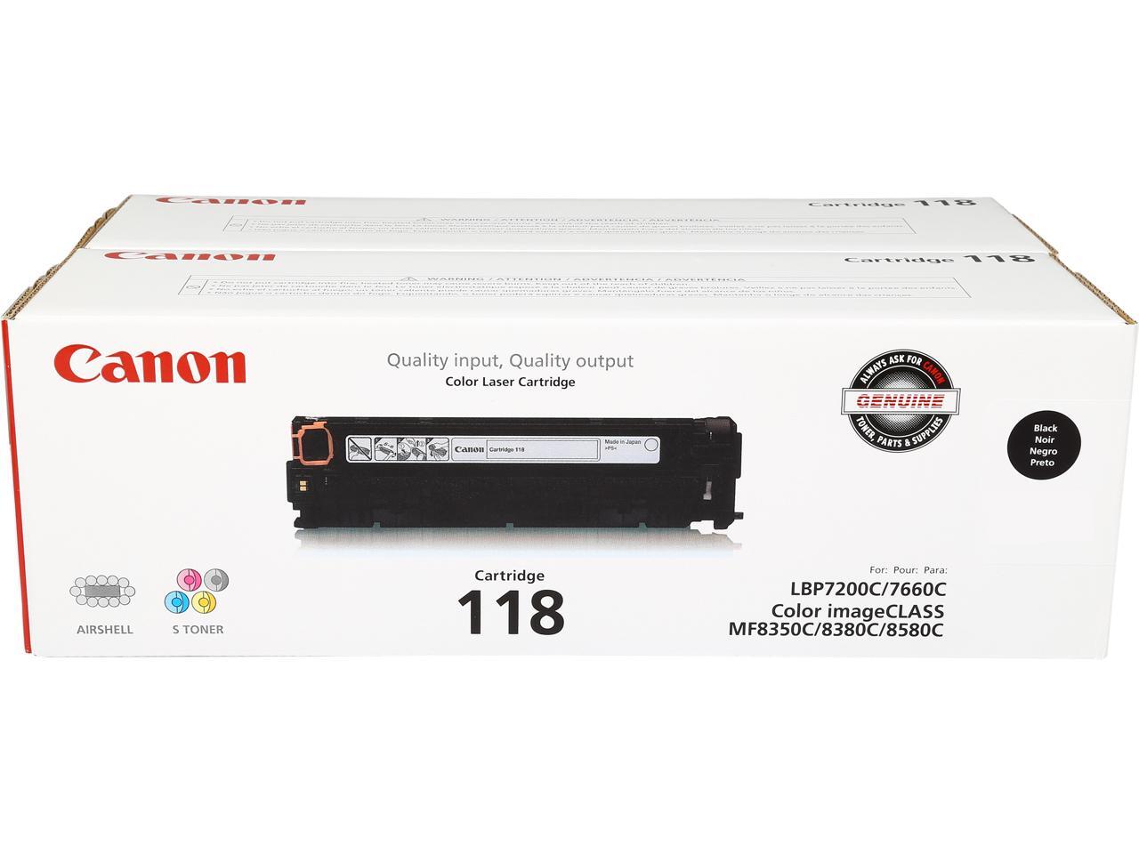 Canon 118 Toner Cartridge - Dual Pack - Black - Newegg.com