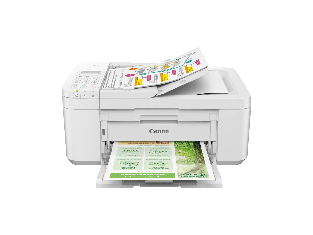 Canon PIXMA TR4720 Wireless All-In-One Printer - White 5074C023 - Newegg.ca