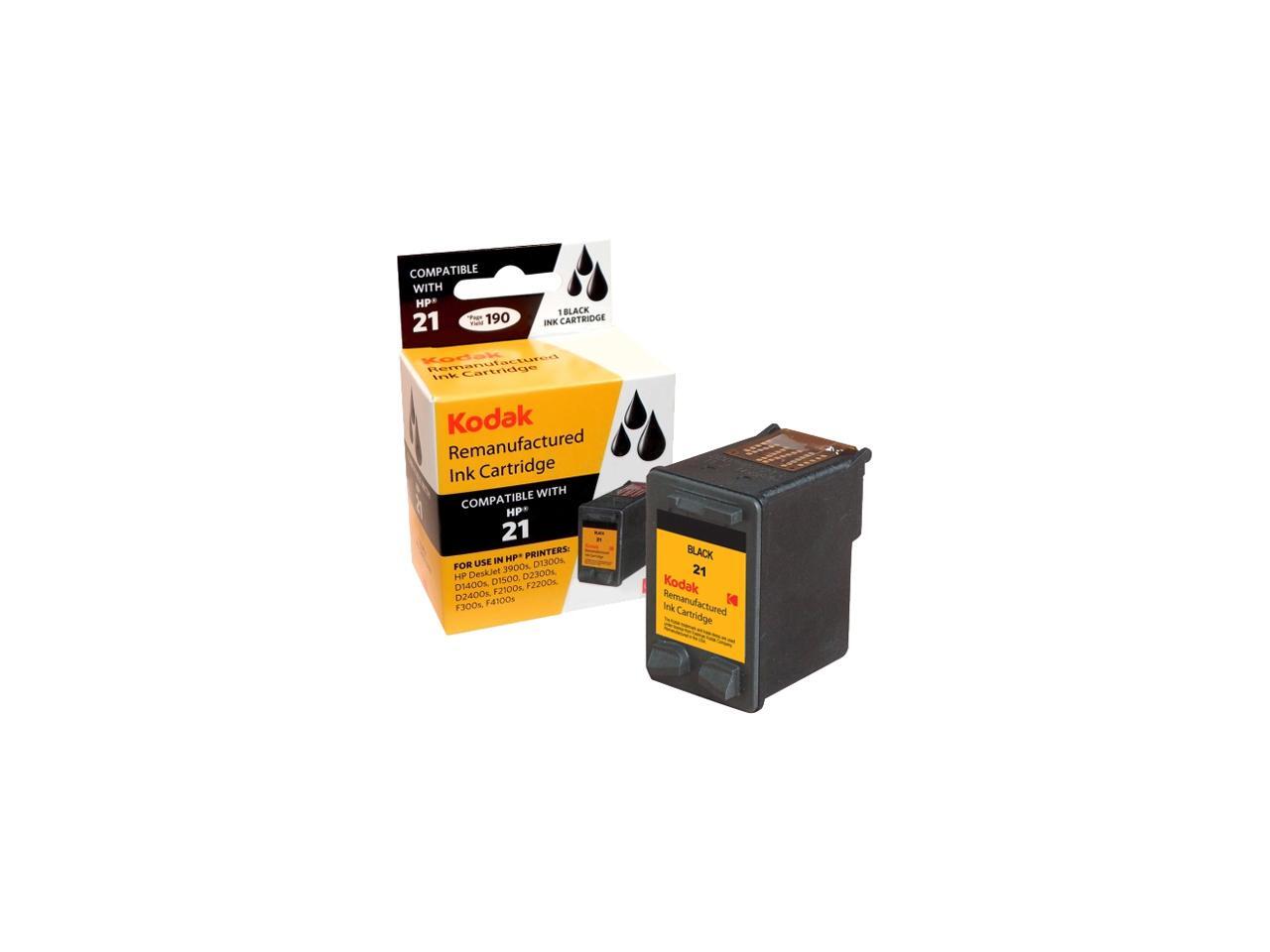 KODAK Remanufactured Ink Cartridge Compatible With HP 21 (C9351AN) High ...
