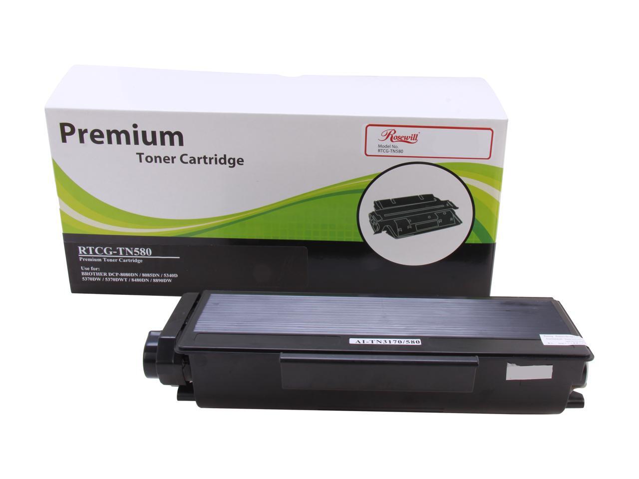 Rosewill RTCG-TN580 Black High Yield Toner Cartridge Replacement for ...