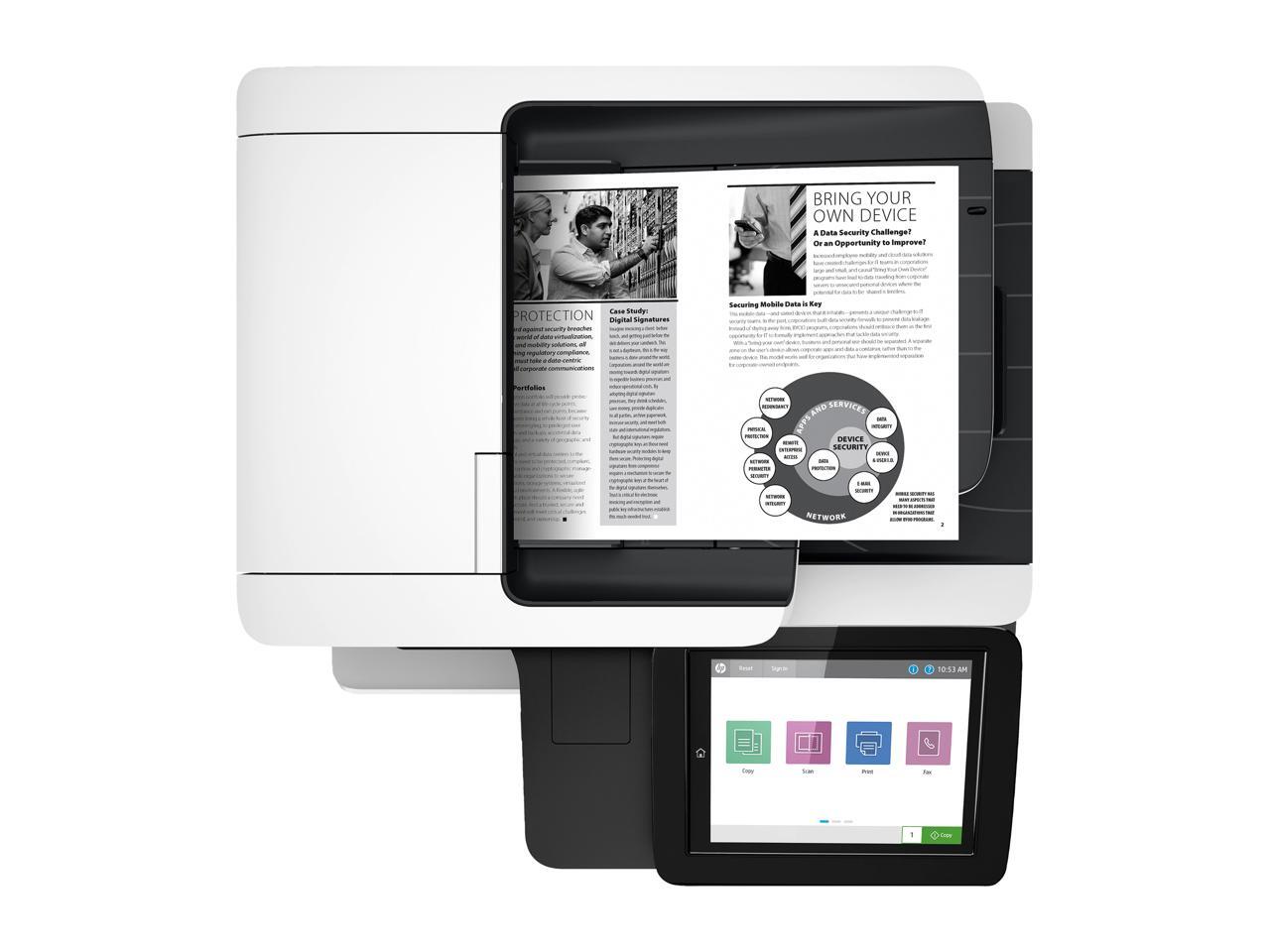 HP LaserJet Enterprise M528dn Auto Duplex All-in-One MFP Monochrome ...