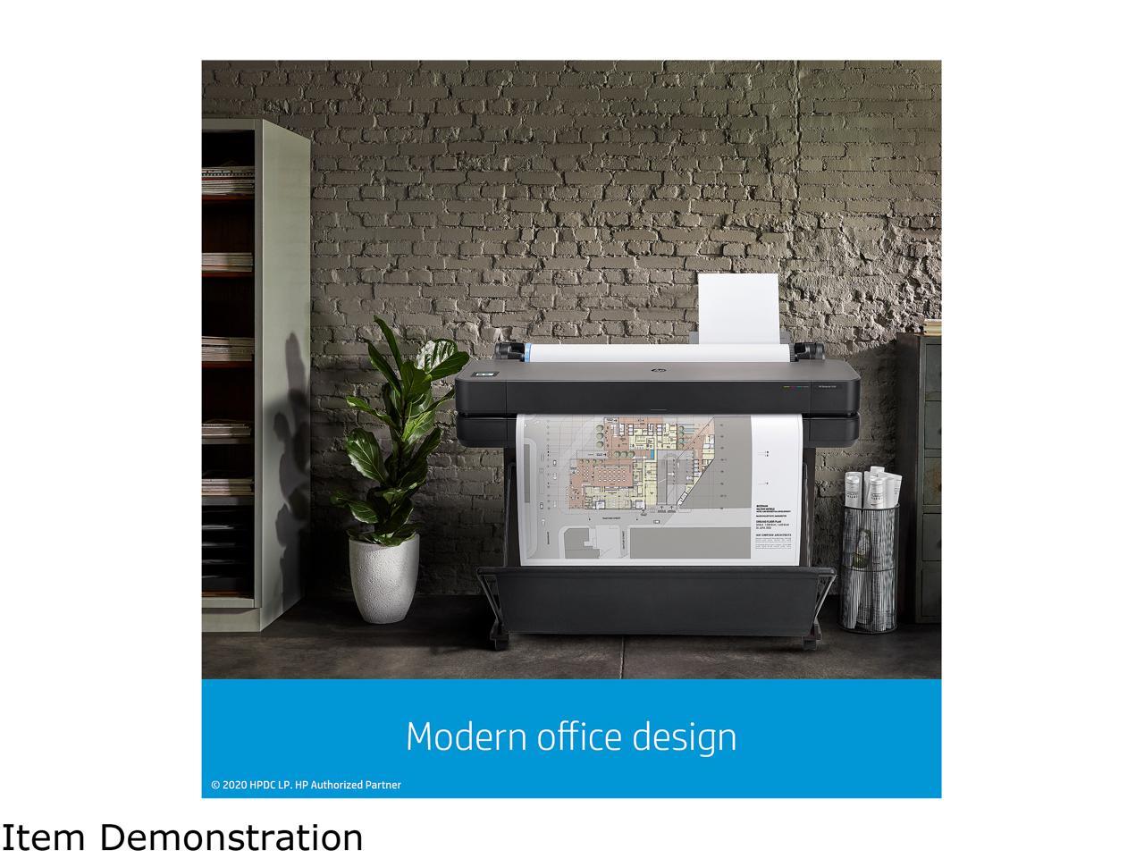 HP DesignJet T630 Large Format Wireless Plotter Printer - 36", with ...