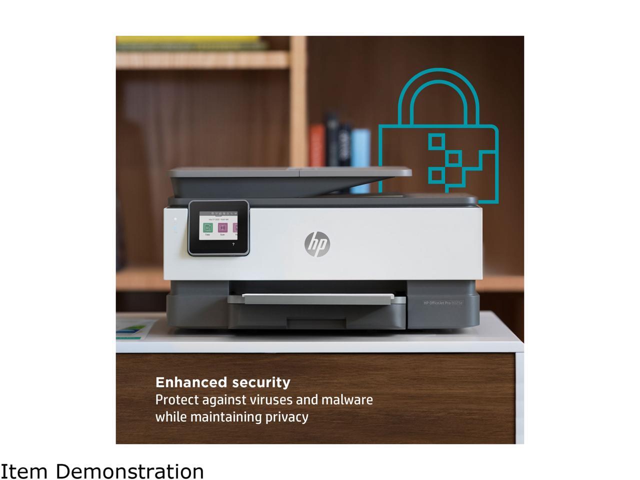 HP OfficeJet Pro 8025e All-in-One Wireless Color Printer, with bonus 6 ...