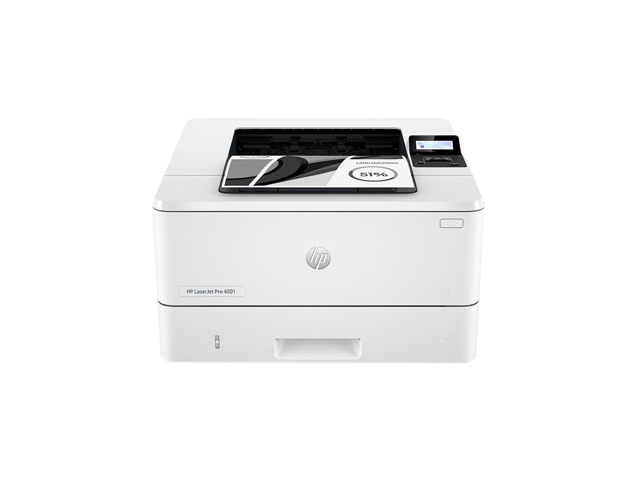 HP LaserJet Pro 4001n Black-and-White Laser Printer with 3 months of ...