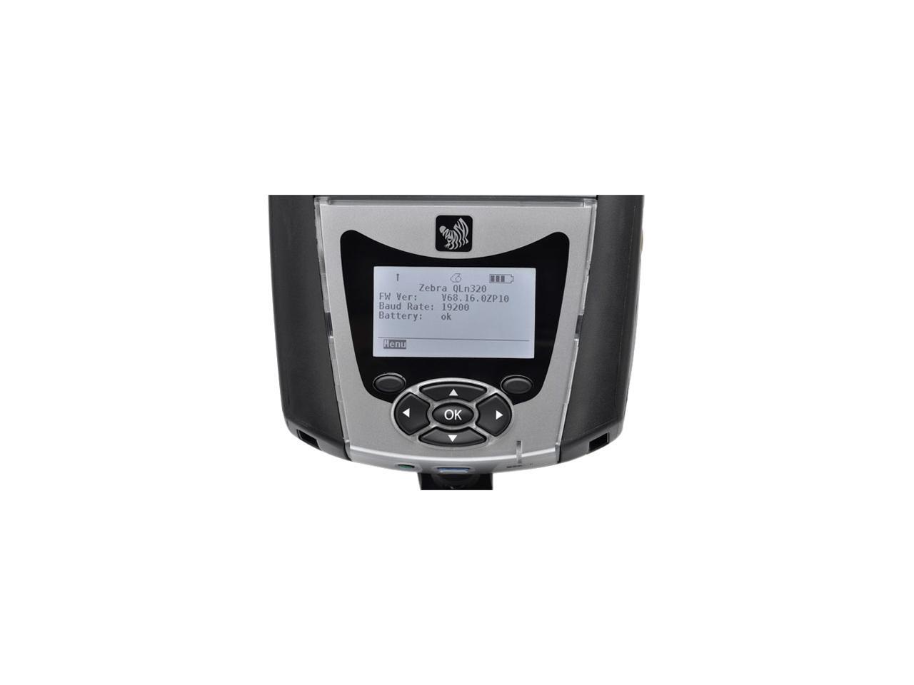 Zebra QLn320 3” Direct Thermal Mobile Label Printer, LCD, 203 dpi ...