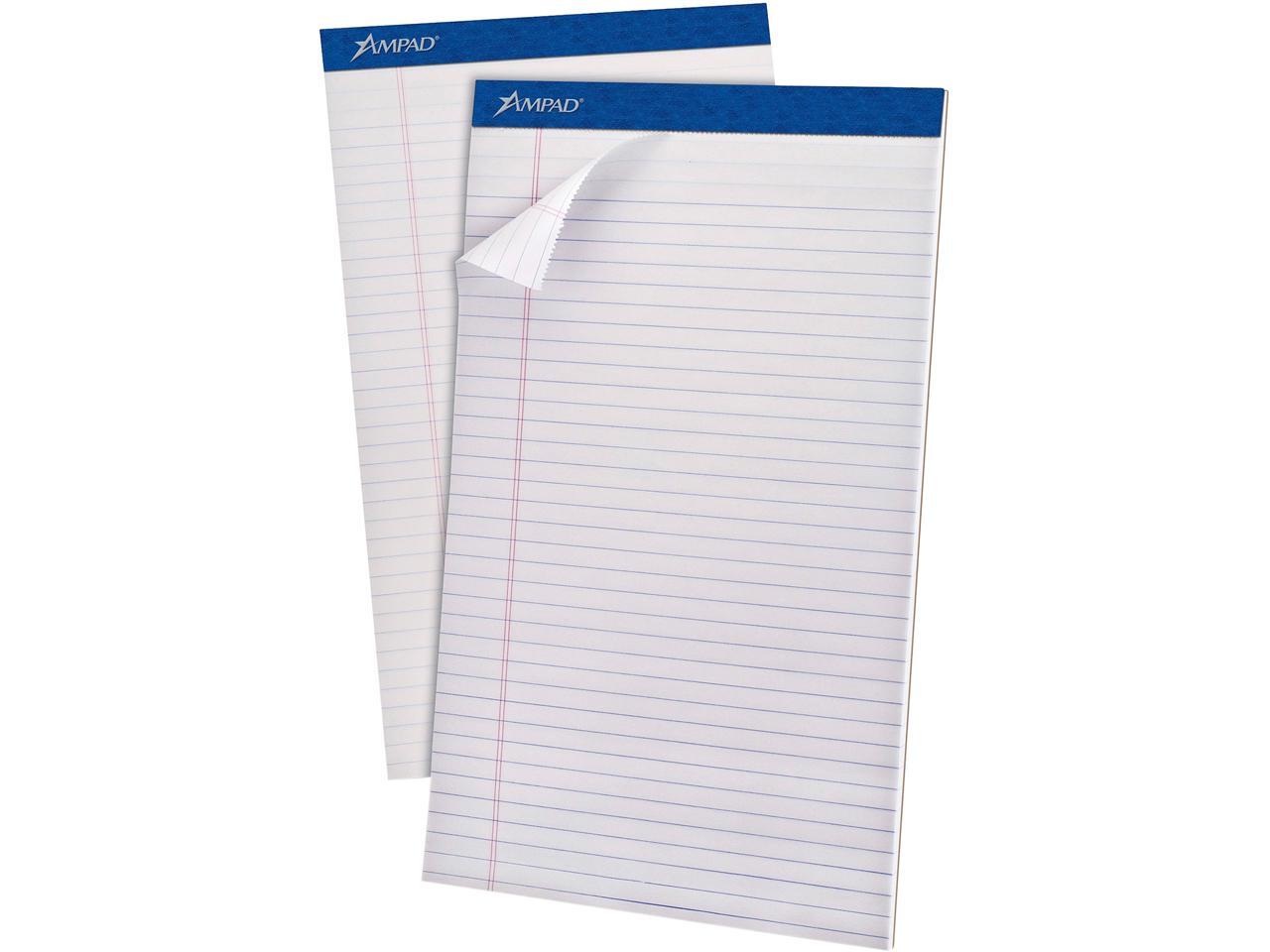 Ampad 20-330 Evidence Perf Top, Legal Rule, Lgl, White, 50-Sheet Pads ...