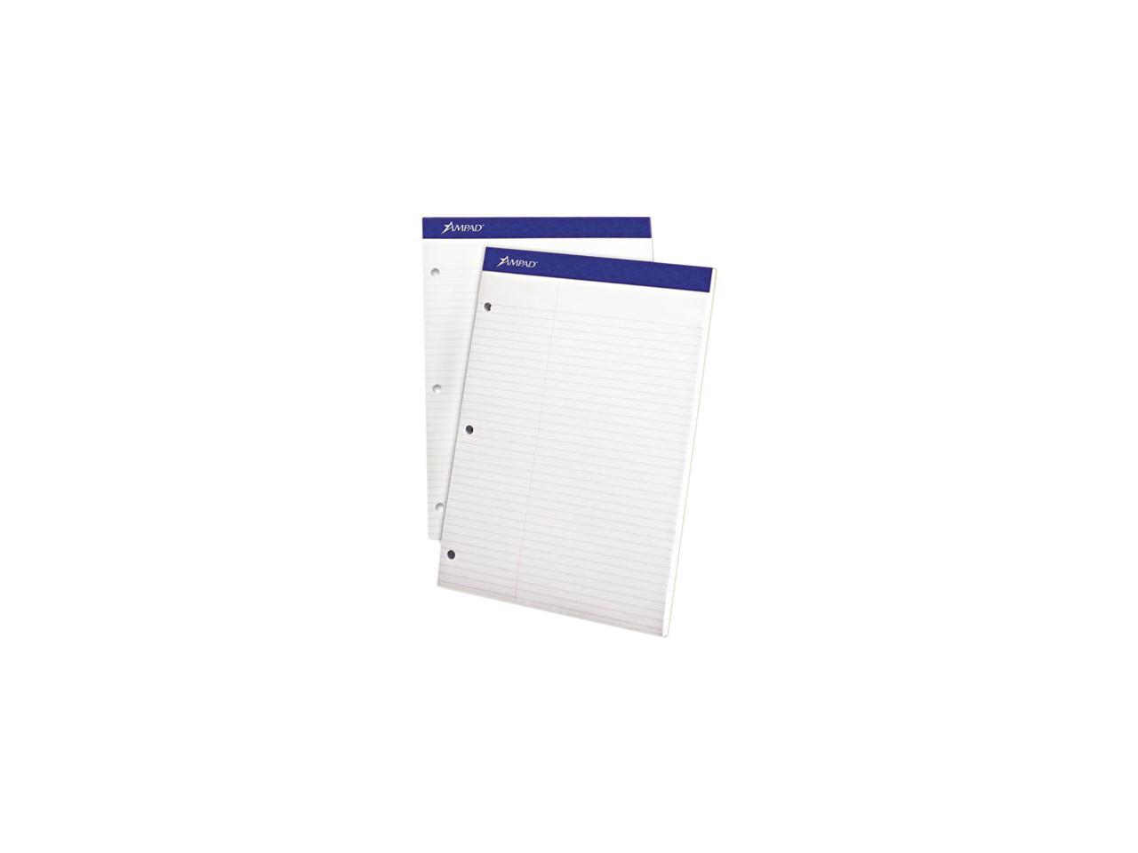 Ampad 20-345 Evidence Dual Ruled Pad, Law Rule, 8-1/2 x 11-3/4, White ...