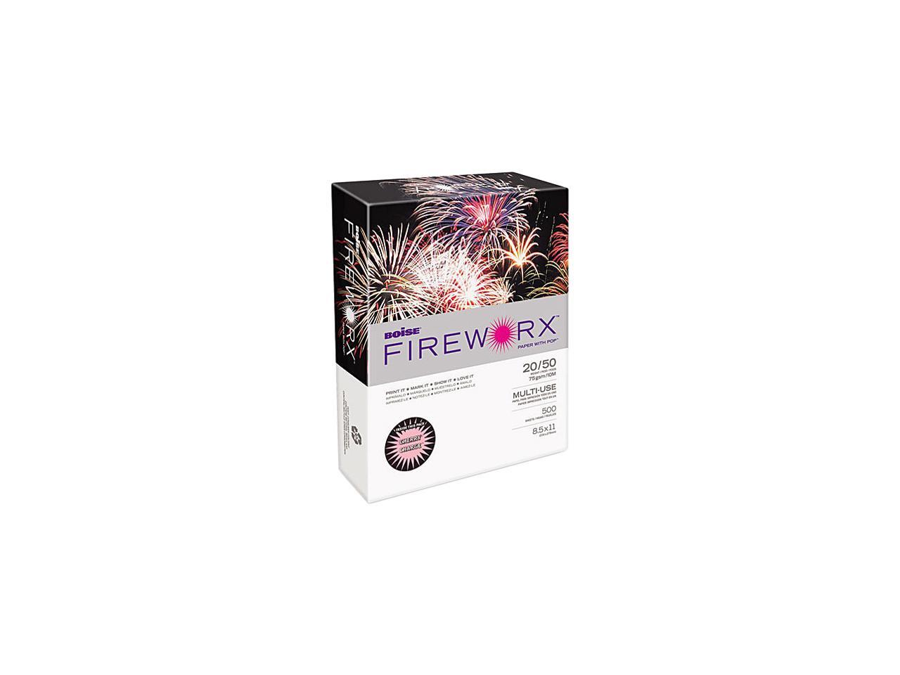 Boise MP2201-CHE FIREWORX Colored Paper, 20lb, 8-1/2 x 11, Cherry ...