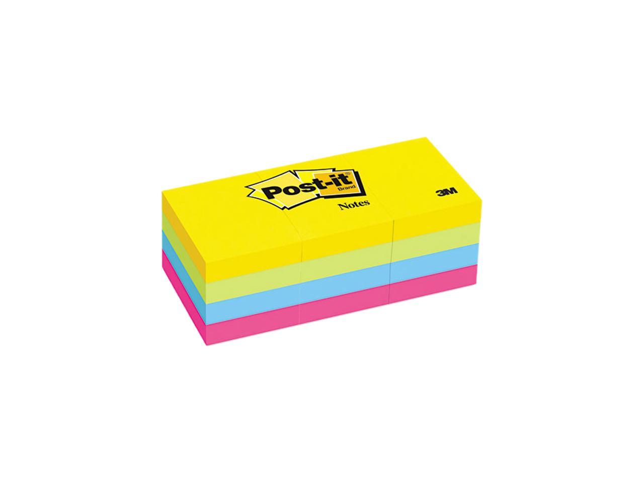 Post-it Notes 653-AU Ultra Color Self-Stick Notes, 1-1/2 x 2, Four ...