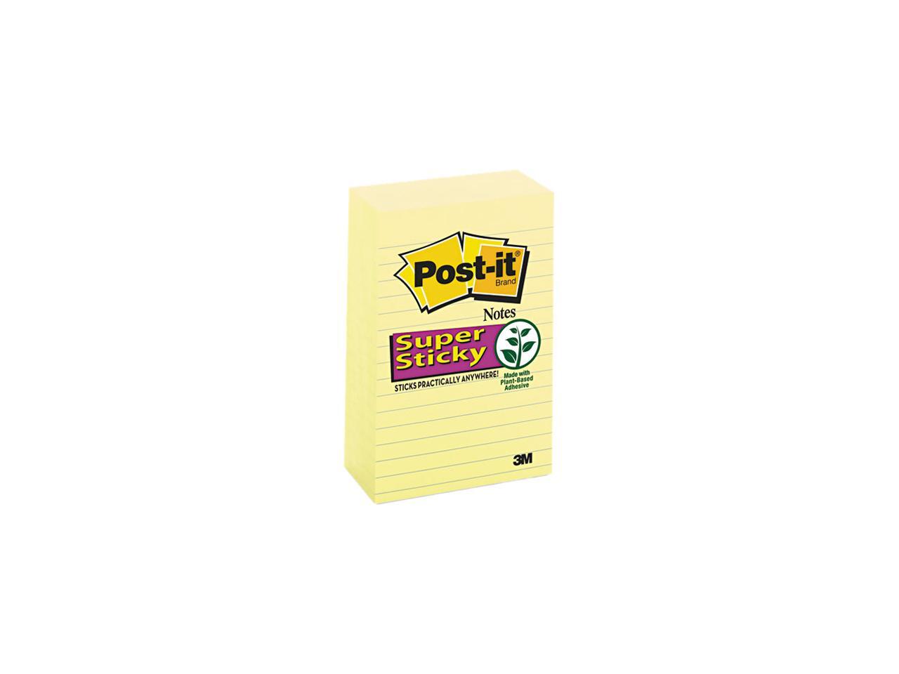 Post-it Notes Super Sticky 660-5SSCY Super Sticky Notes, 4 x 6, Lined ...