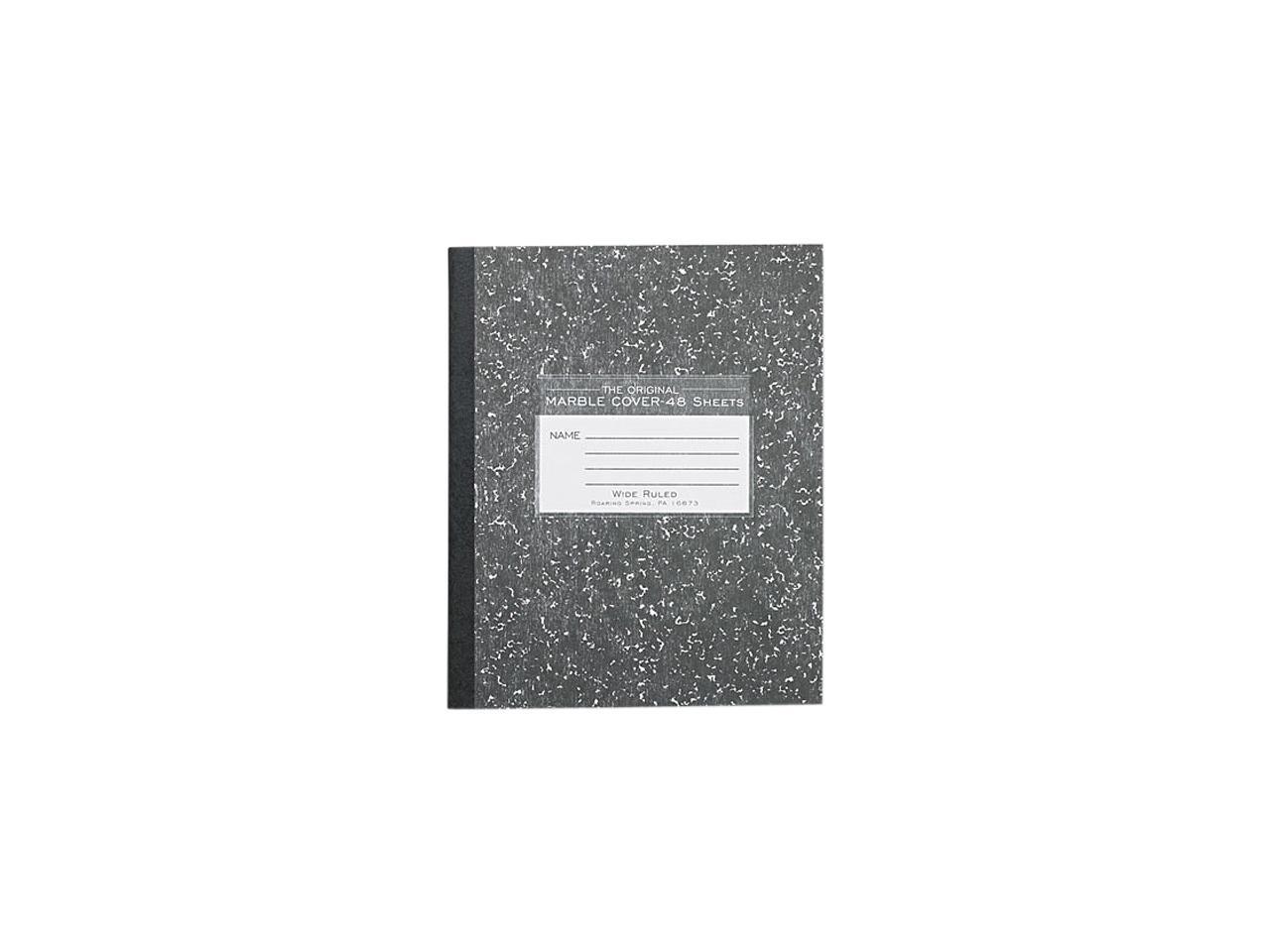 Roaring Spring 77333 Marble Cover Composition Book, Wide Rule, 8-1/2 x ...