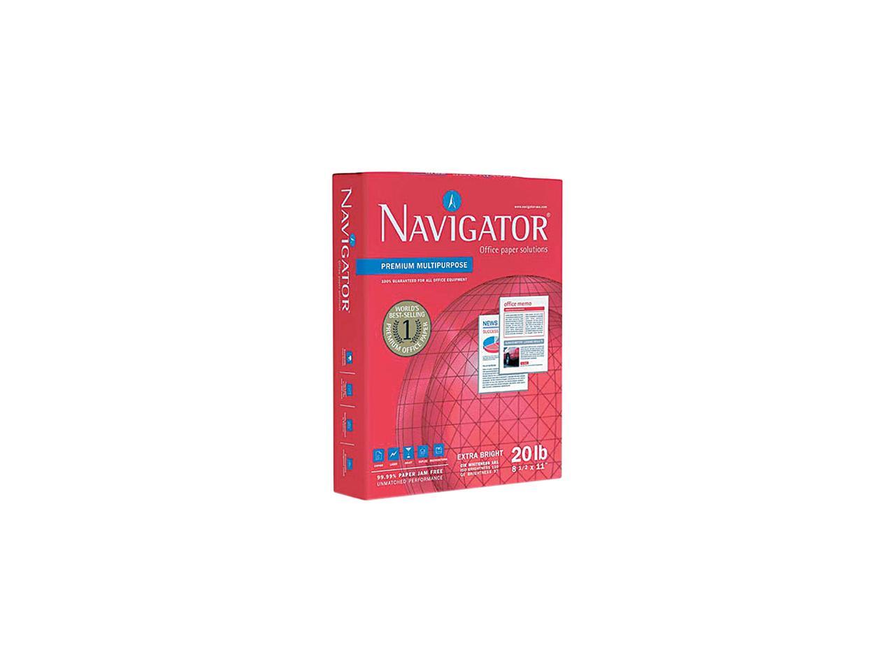 Navigator NMP1120 Premium Multipurpose Paper, 97 Brightness, 20lb, 8-1 ...