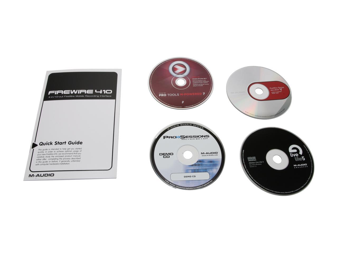 M-AUDIO FireWire 410 4-In-10-Out Mobile Recording Interface - Newegg.com