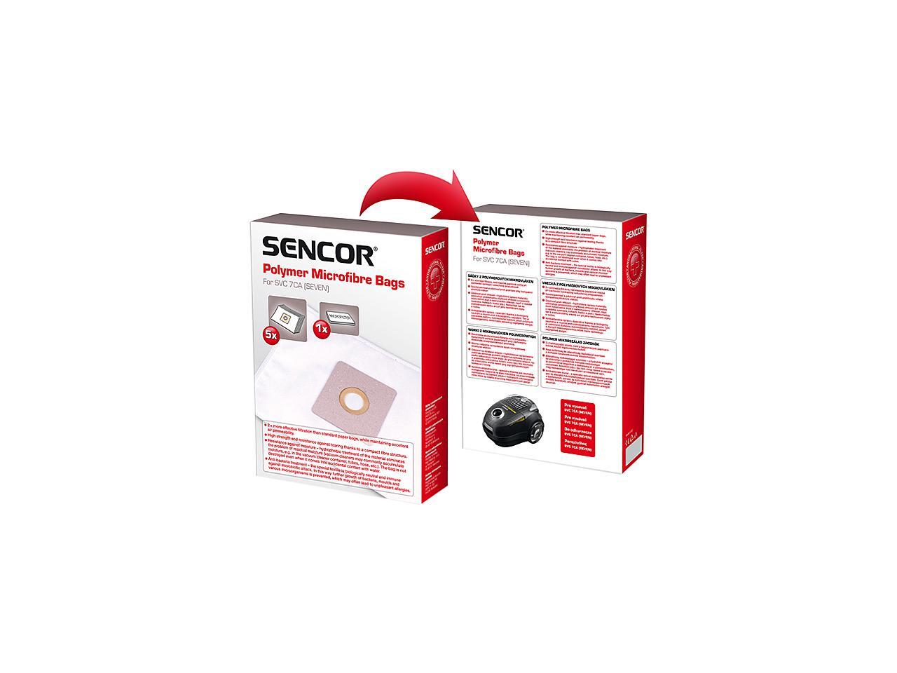 Sencor Polymer Microfibre Bags for Single Use in Vacuum Cleaner SVC 7 ...
