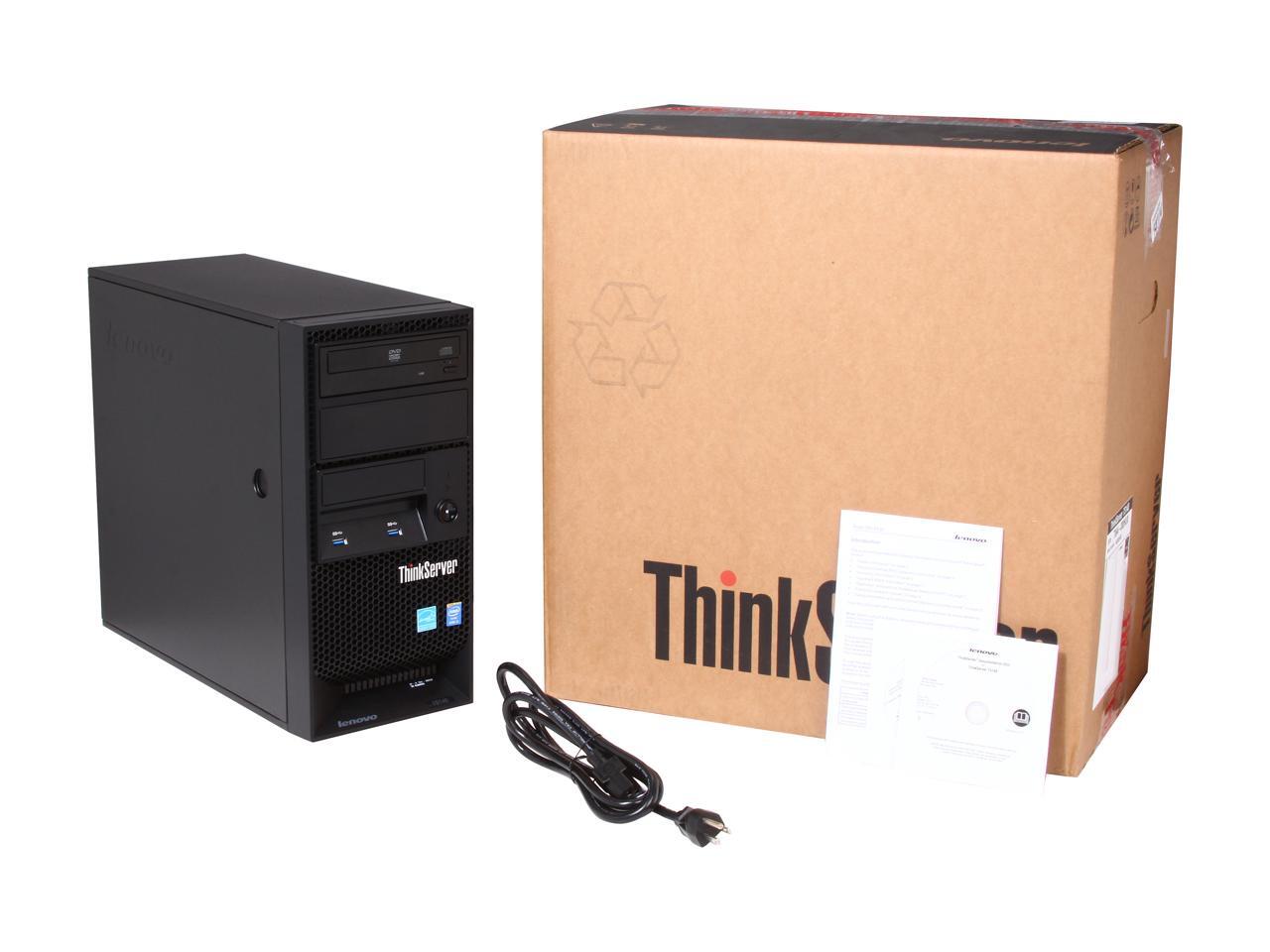 Lenovo ThinkServer TS140 70A4003AUX Tower Server - 1 x Intel Xeon E3-1226 V3 Quad-core 3.30 GHz ...