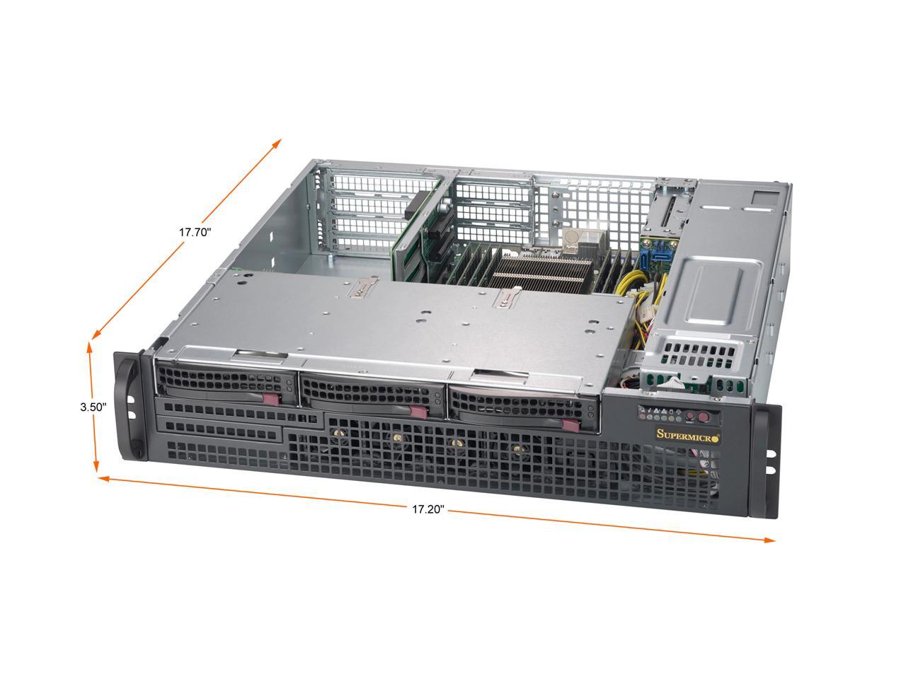 Open Box: Supermicro CSE-825MBTQC-R802WB Sc825Mb 2U Rm Blk 800W Rps Wio ...