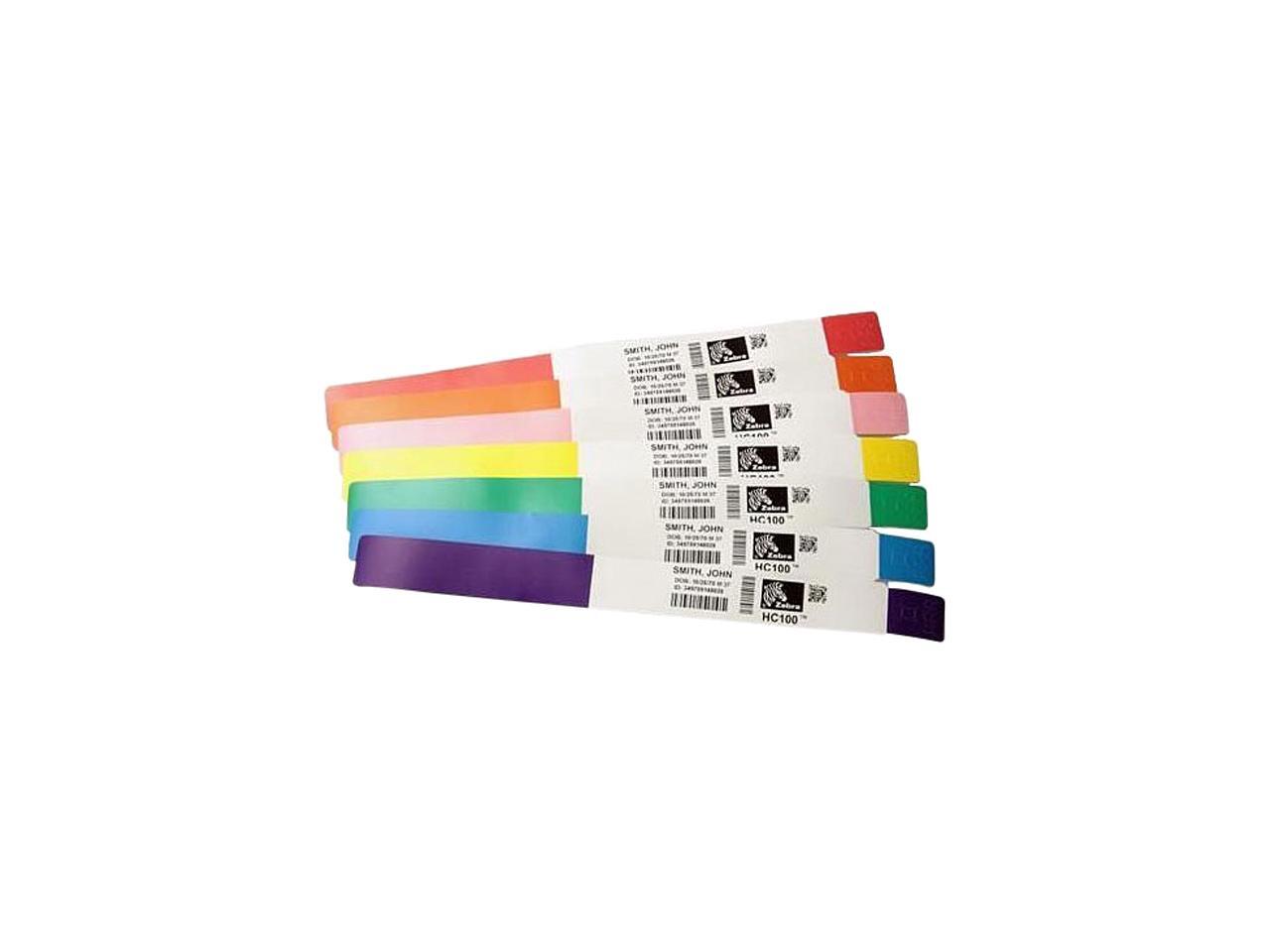 Zebra Wristband Polypropylene 1 x 11in Direct Thermal Zebra Z-Band ...