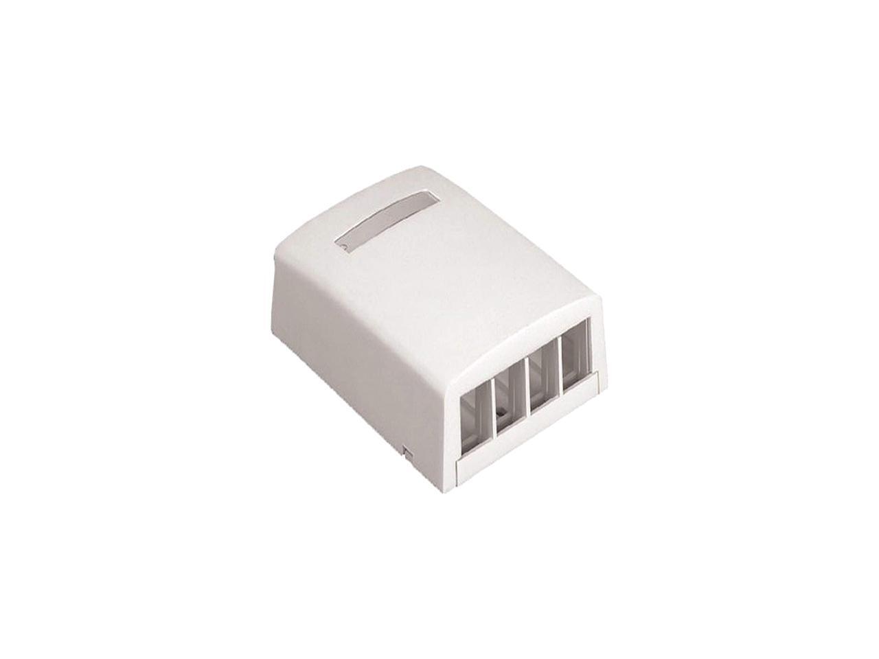 Panduit NK4BXWH-AY Netkey Surface Mount Boxes - Surface Mount Box ...