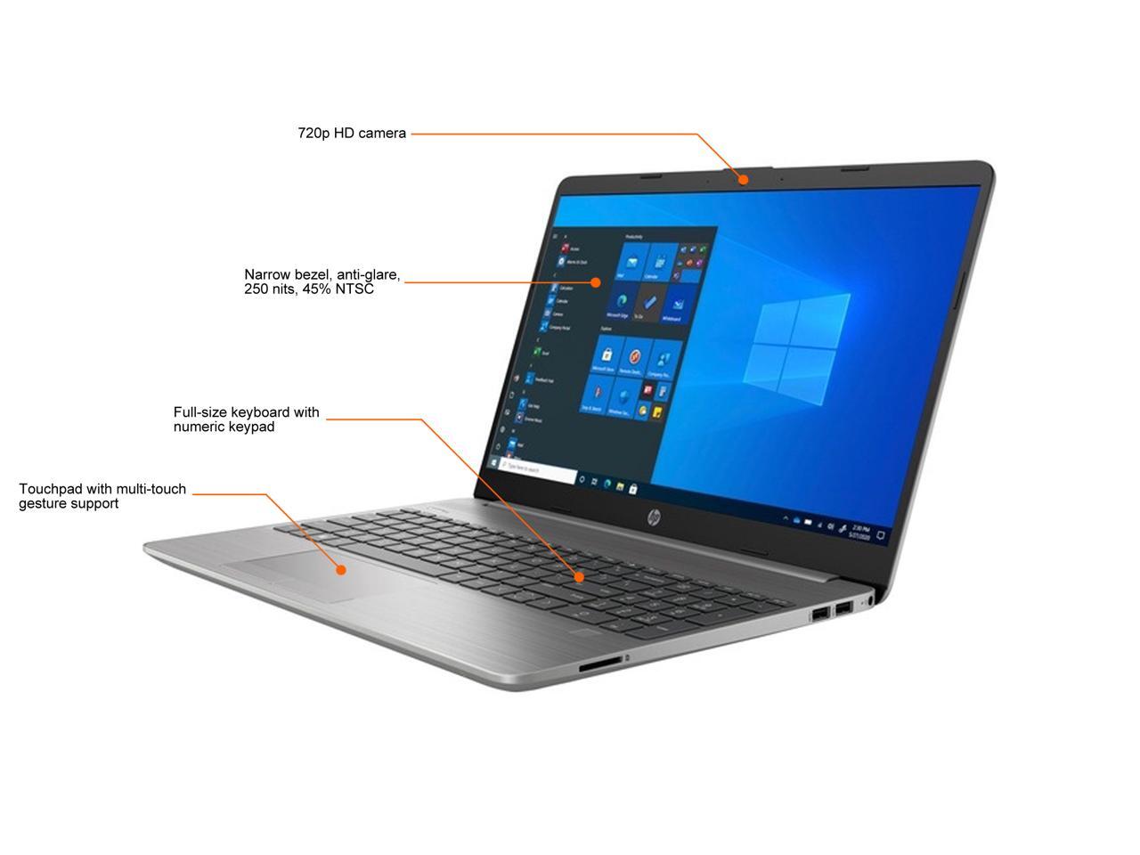 HP Laptop Intel Core i3 10th Gen 1005G1 (1.20GHz) 8GB Memory 256 GB ...