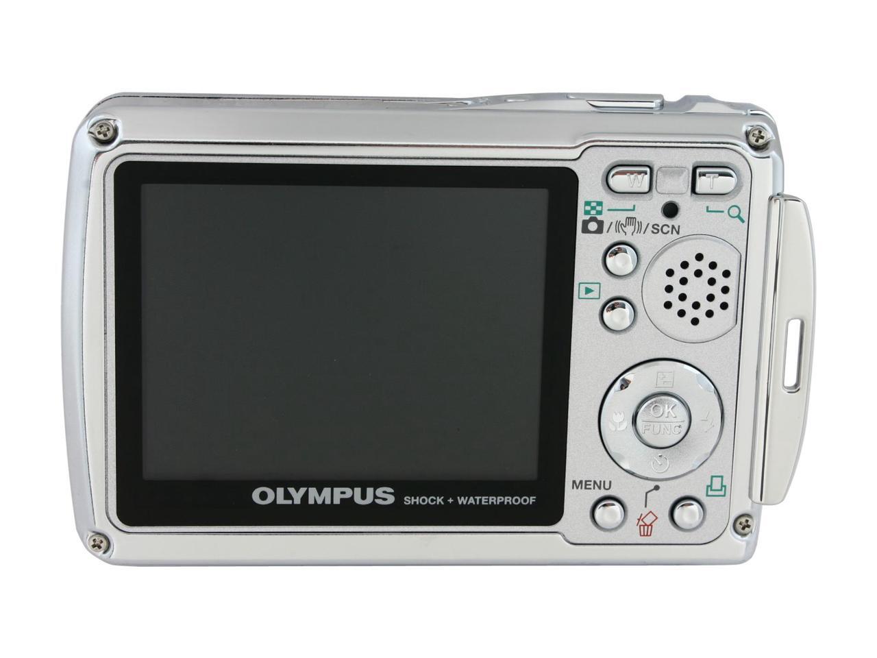 OLYMPUS Stylus 720 SW Silver 7.1 MP Digital Camera w/10 ft. Waterproof ...