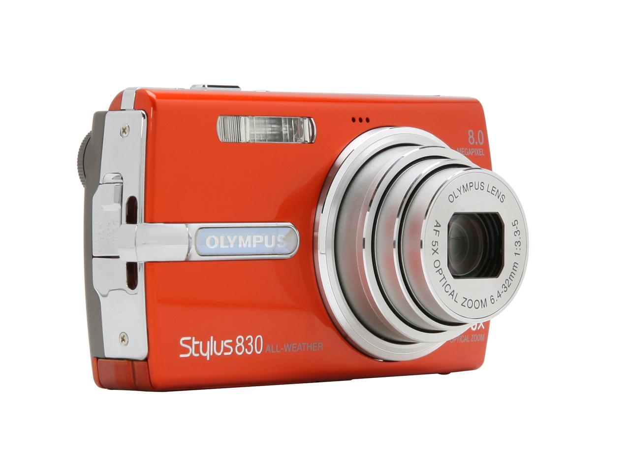OLYMPUS Stylus 830 Orange 8.0 MP Digital Camera - Newegg.com
