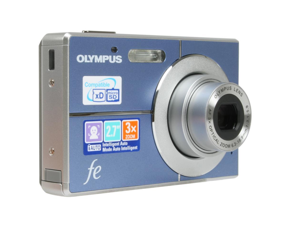 OLYMPUS FE-3000 Light Blue 10.0 MP Digital Camera - Newegg.com