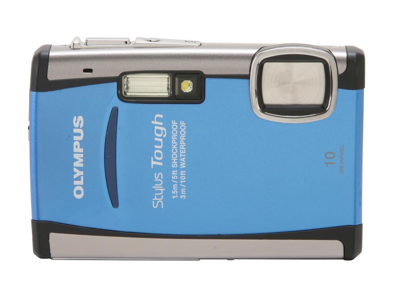 OLYMPUS Stylus Tough 6000 Blue 10.0 MP Waterproof Shockproof 28mm Wide ...