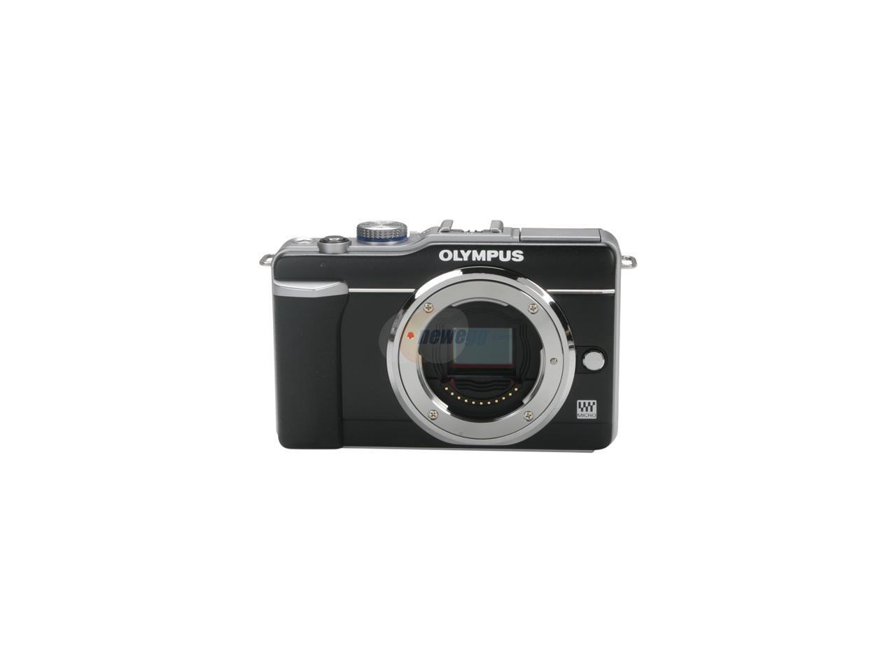 OLYMPUS PEN E-PL1 Black 12.3 MP 2.7" 230K HyperCrystal AR Coating LCD ...