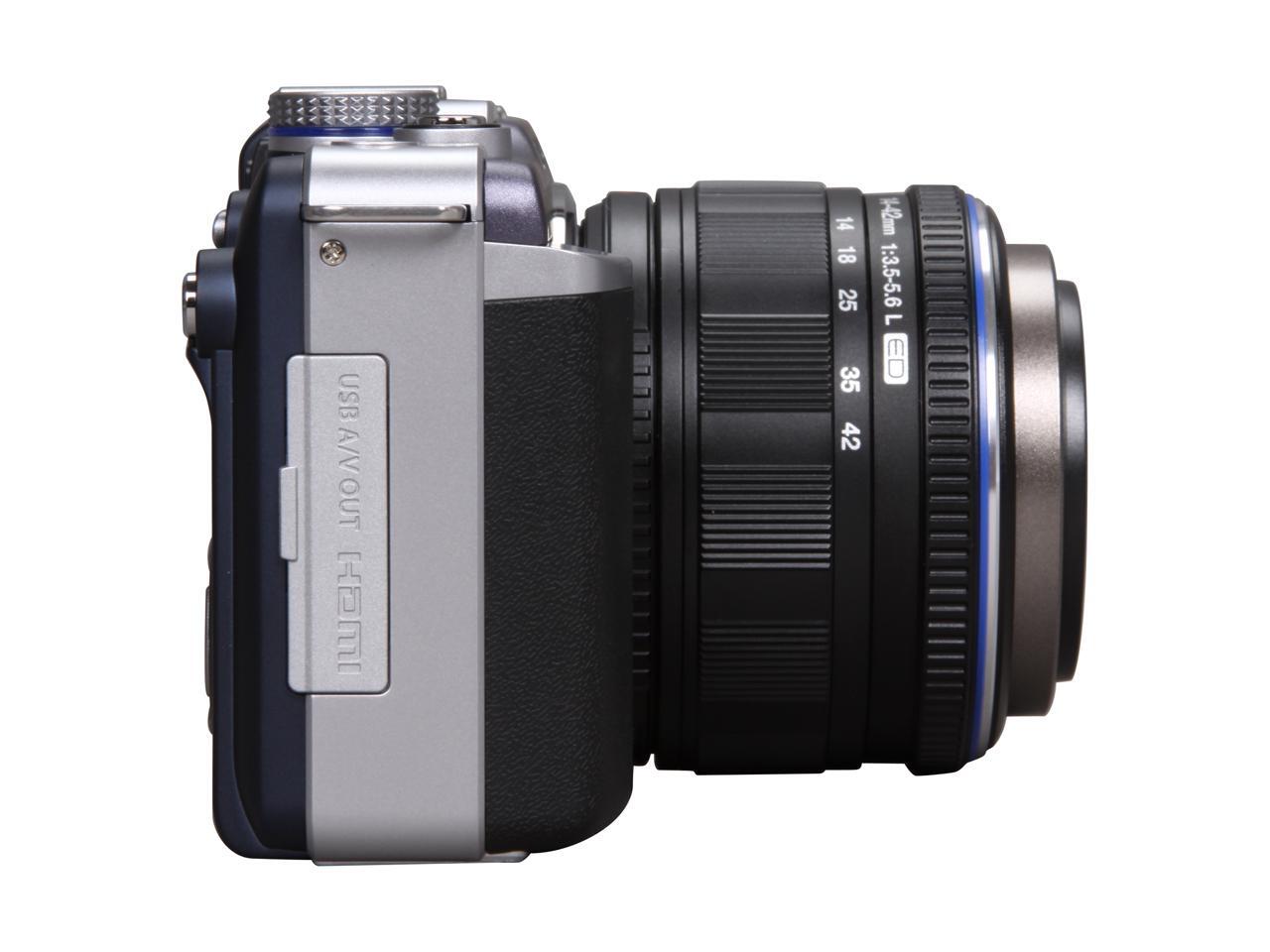 OLYMPUS PEN E-PL1 Blue 12.3 MP 2.7" 230K HyperCrystal AR Coating LCD ...