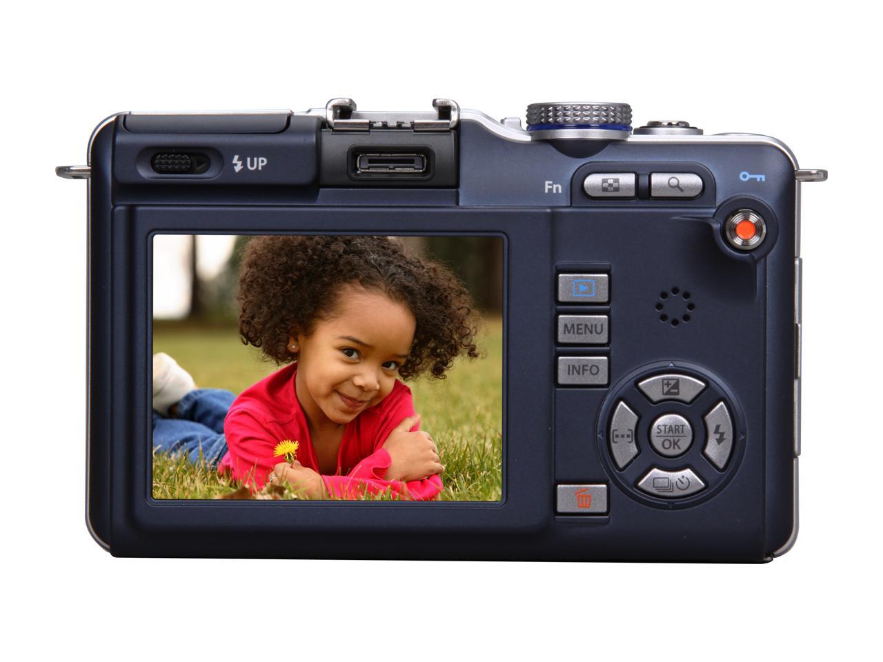 OLYMPUS PEN E-PL1 Blue 12.3 MP 2.7" 230K HyperCrystal AR Coating LCD ...