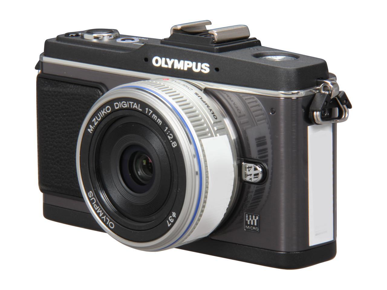 OLYMPUS PEN E-P2 Black 12.3 MP 3.0" LCD Digital Camera (Body with Lens ...